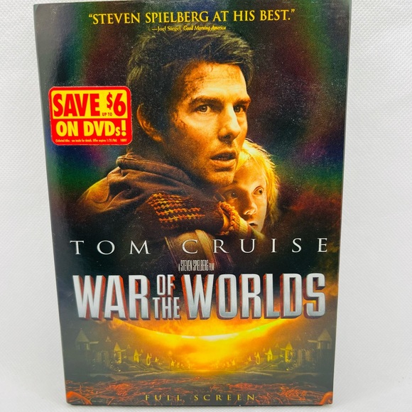 Dreamworks | Media | War Of The Worlds Dvd 205 Full Frame Tom Cruise A ...